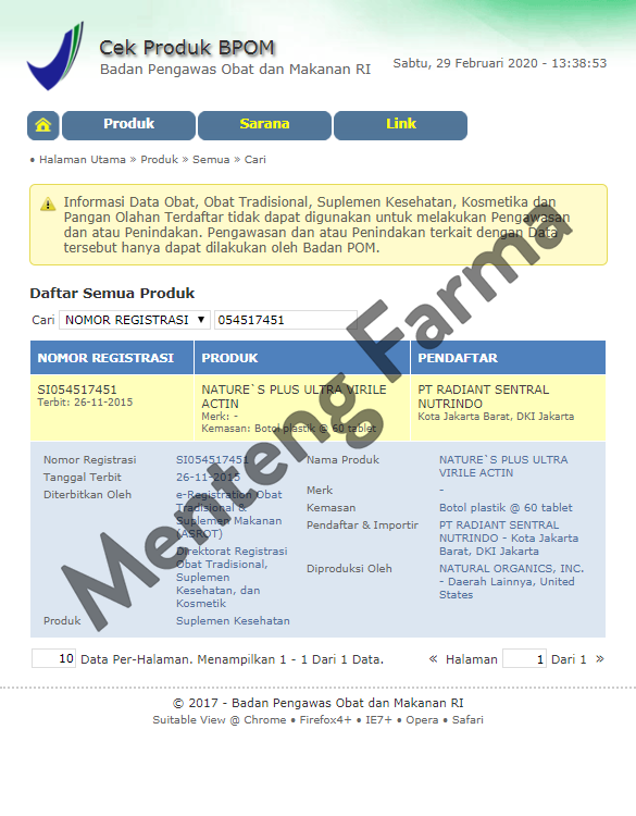 Natures Plus Ultra VIRILE ACTIN 60 Tablet - Suplemen Kesehatan Pria ...