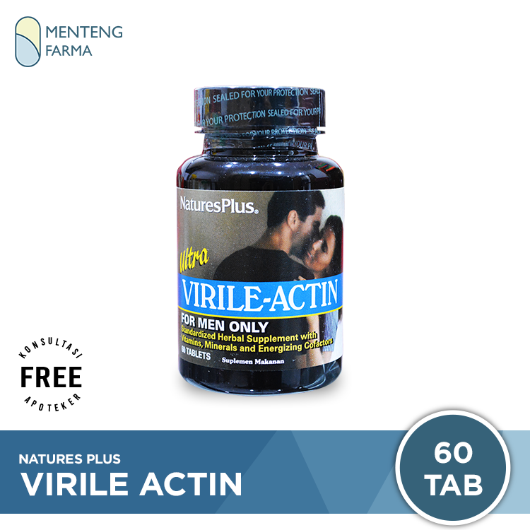 Natures Plus Ultra VIRILE ACTIN 60 Tablet - Suplemen Kesehatan Pria ...