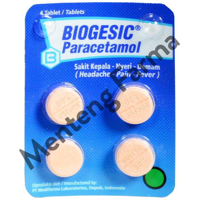 Biogesic Paracetamol - Obat Demam, Pereda Nyeri Sakit Kepala dan Gigi ...