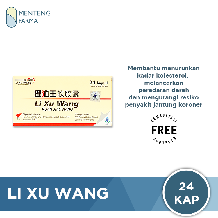 Li Xu Wang Soft Capsule Isi 24 - Obat Pelancar Darah, Kolesterol, Kese ...