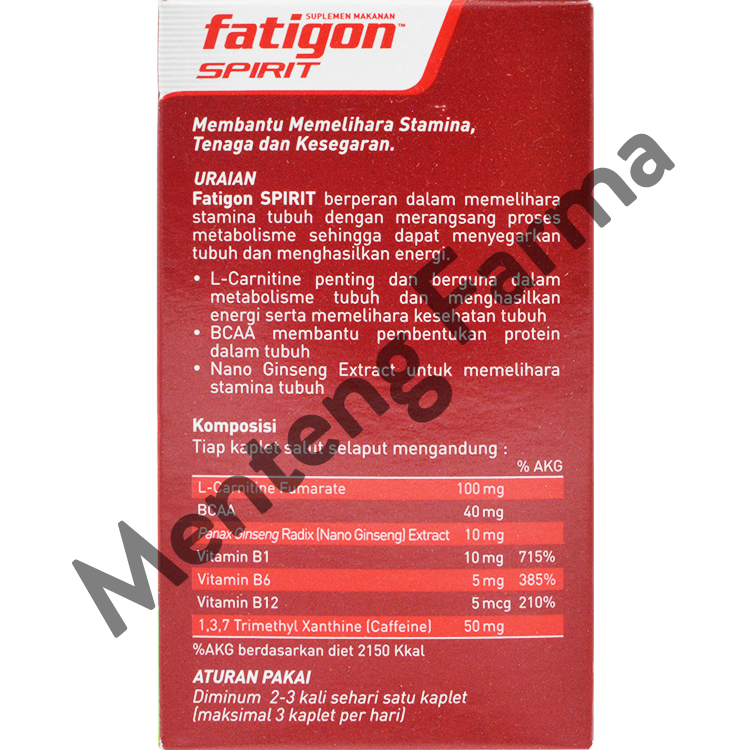 Fatigon Spirit - Multivitamin Penambah Energi dan Stamina Tubuh – Apotek