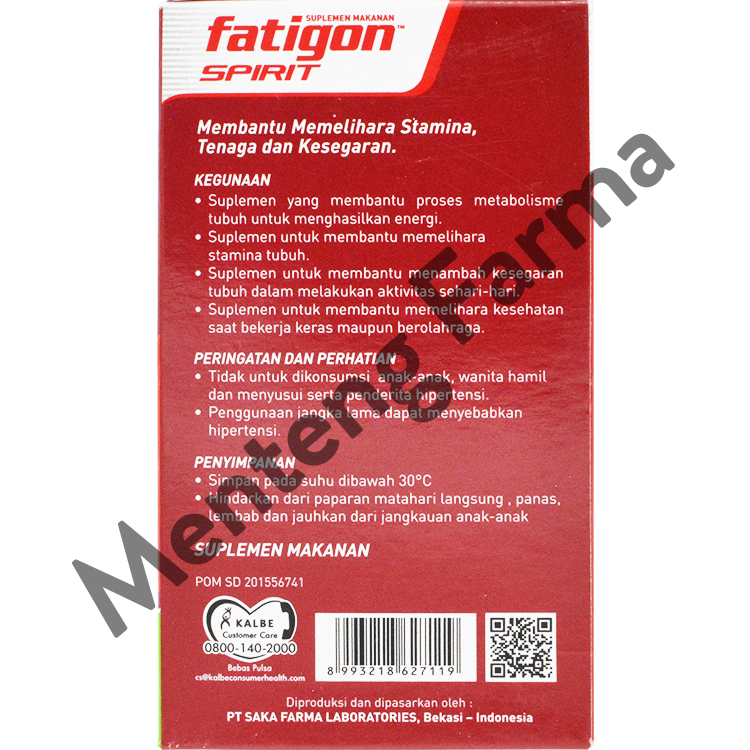 Fatigon Spirit - Multivitamin Penambah Energi dan Stamina Tubuh – Apotek