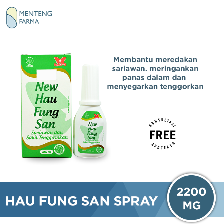 Hau Fung San Spray - Obat Sariawan / Sakit Tenggorokan / Bau Mulut – Apotek