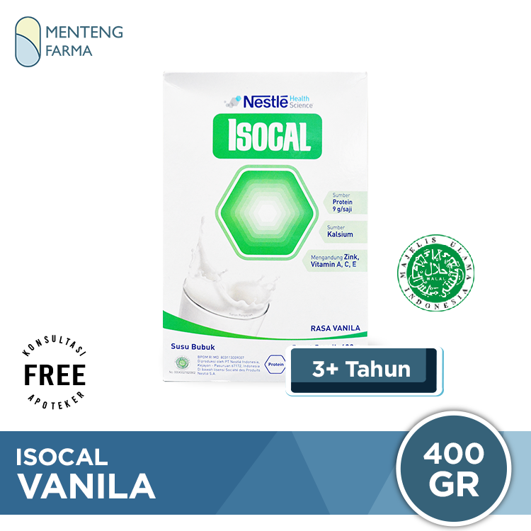 Isocal 400 Gram - Susu Tinggi Calcium Protein Zinc Vitamin – Apotek