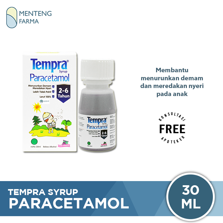 Tempra Syrup 30 mL - Pereda Demam dan Nyeri Khusus Anak-anak – Apotek