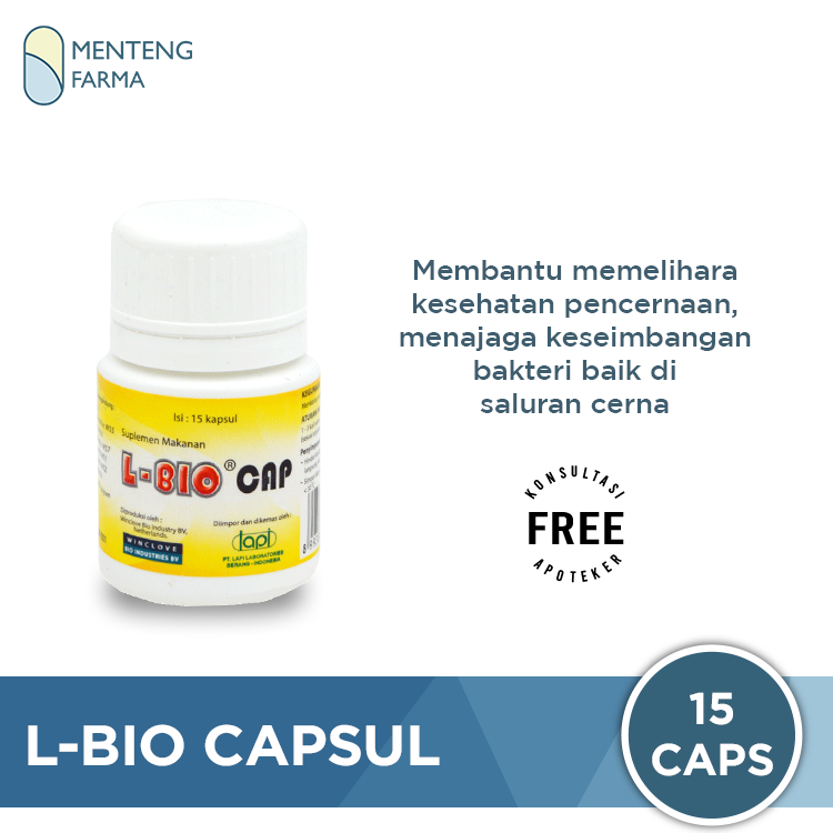 L-Bio 15 Kapsul - Suplemen Probiotik untuk Kesehatan Saluran Cerna – Apotek