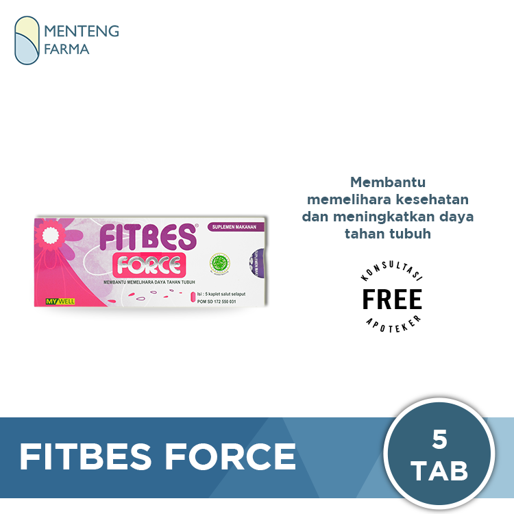 Fitbes Force 5 Kaplet - Suplemen Daya Tahan Tubuh – Apotek