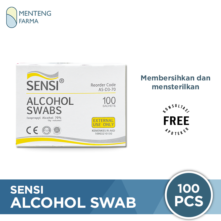 Sensi Alcohol Swabs / Tissue Alkohol Sensi – Apotek