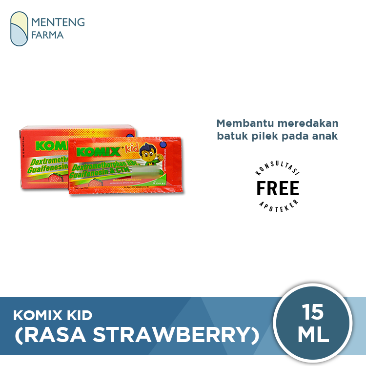Komix Kid (Rasa Strawberry) Sachet 5 mL – Apotek