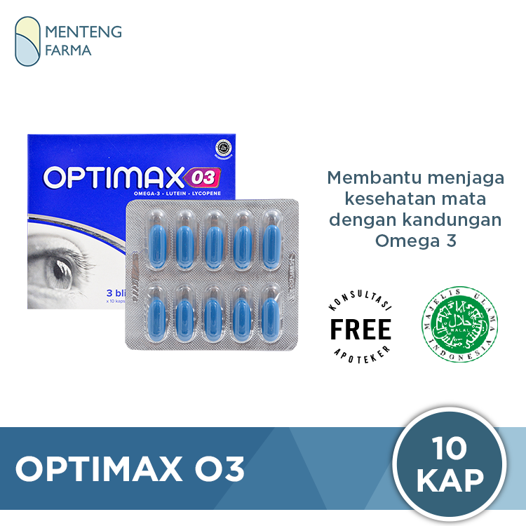 Optimax O3 10 Kapsul - Vitamin dan Suplemen Kesehatan Mata – Apotek