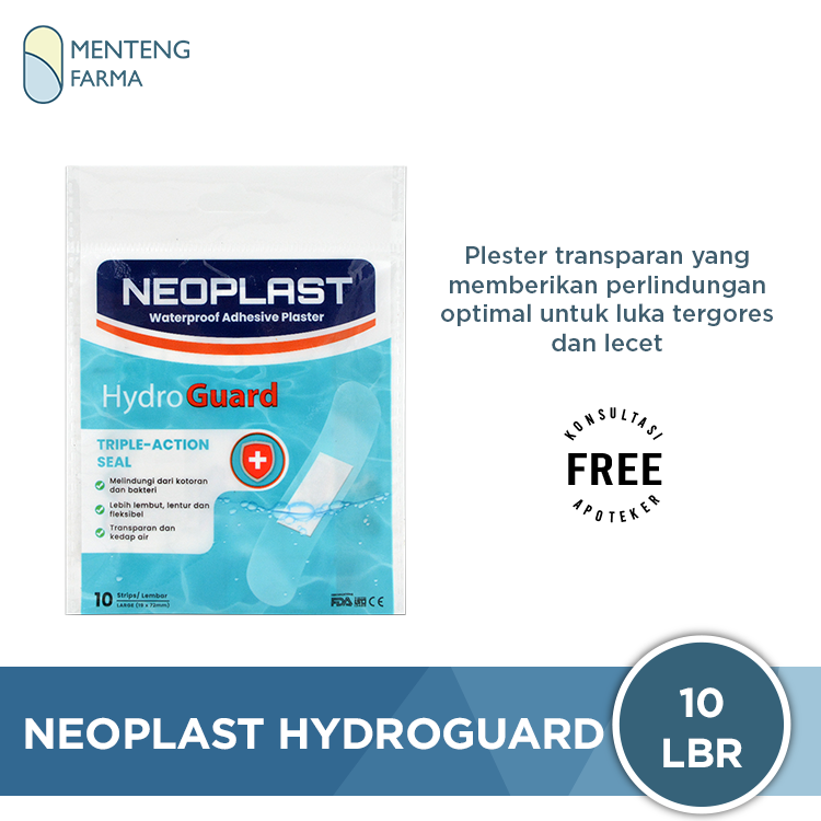 Neoplast Hydroguard 10 Lembar - Plester Luka Transparan – Menteng Farma