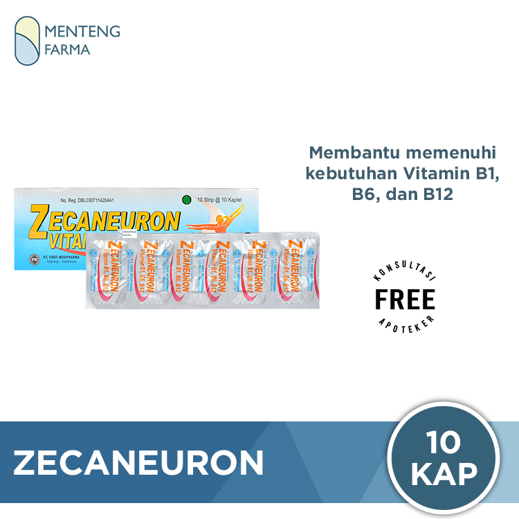 Zecaneuron 10 Kaplet - Vitamin B1 B6 B12 – Apotek